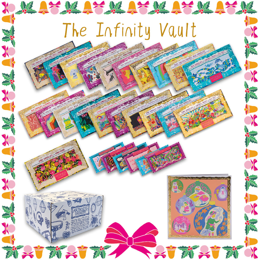 Send Direct: The Infinity Vault - 21 Bars of Chocolate & 6 Joy-Sized C – ARTHOUSE Unlimited