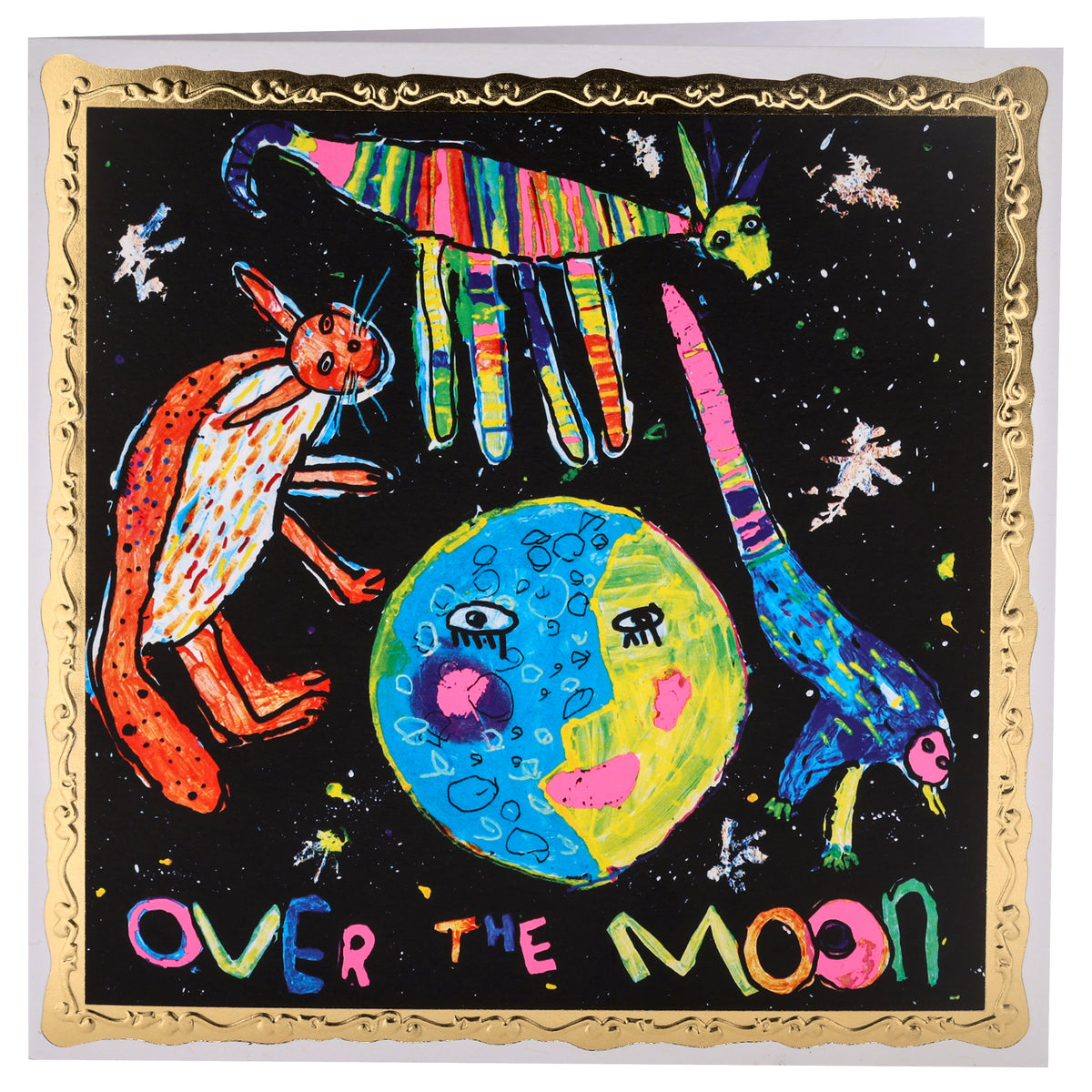 Over The Moon, Greetings Card – ARTHOUSE Unlimited