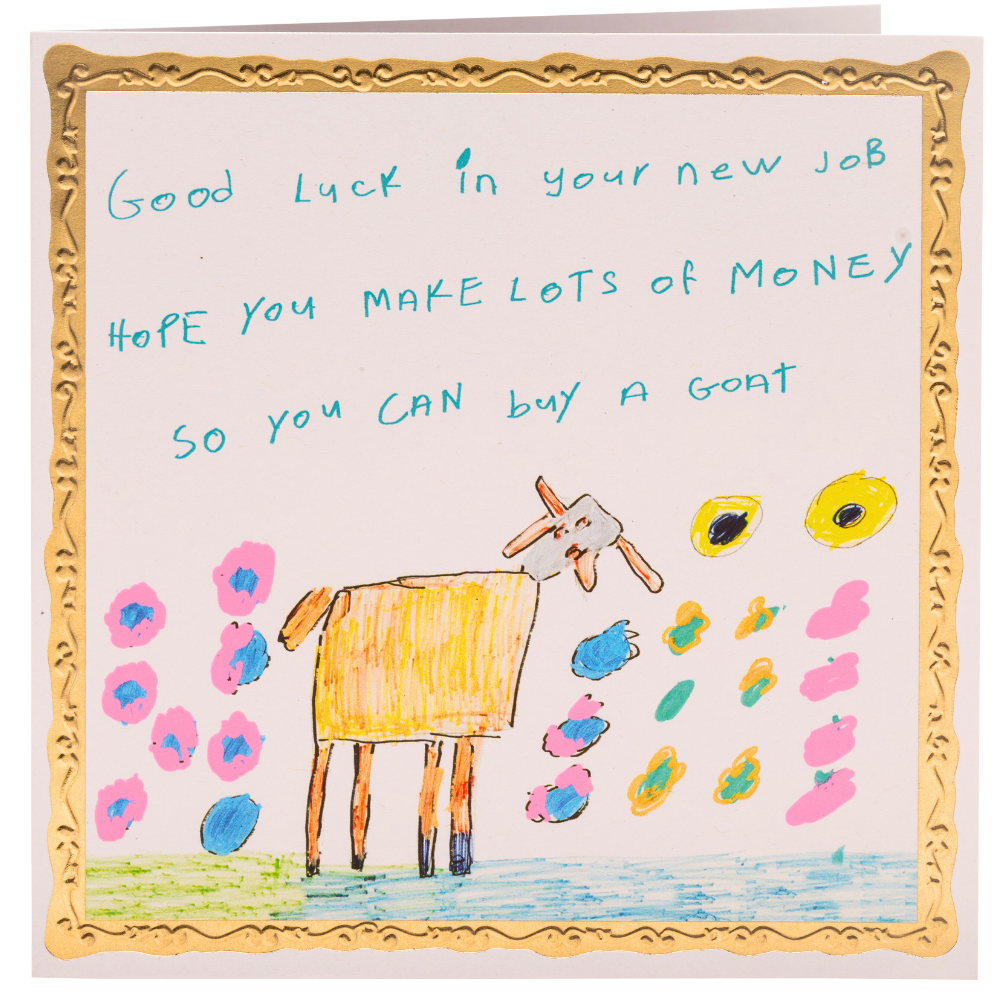 Good Luck in Your Job, Greetings Card – ARTHOUSE Unlimited