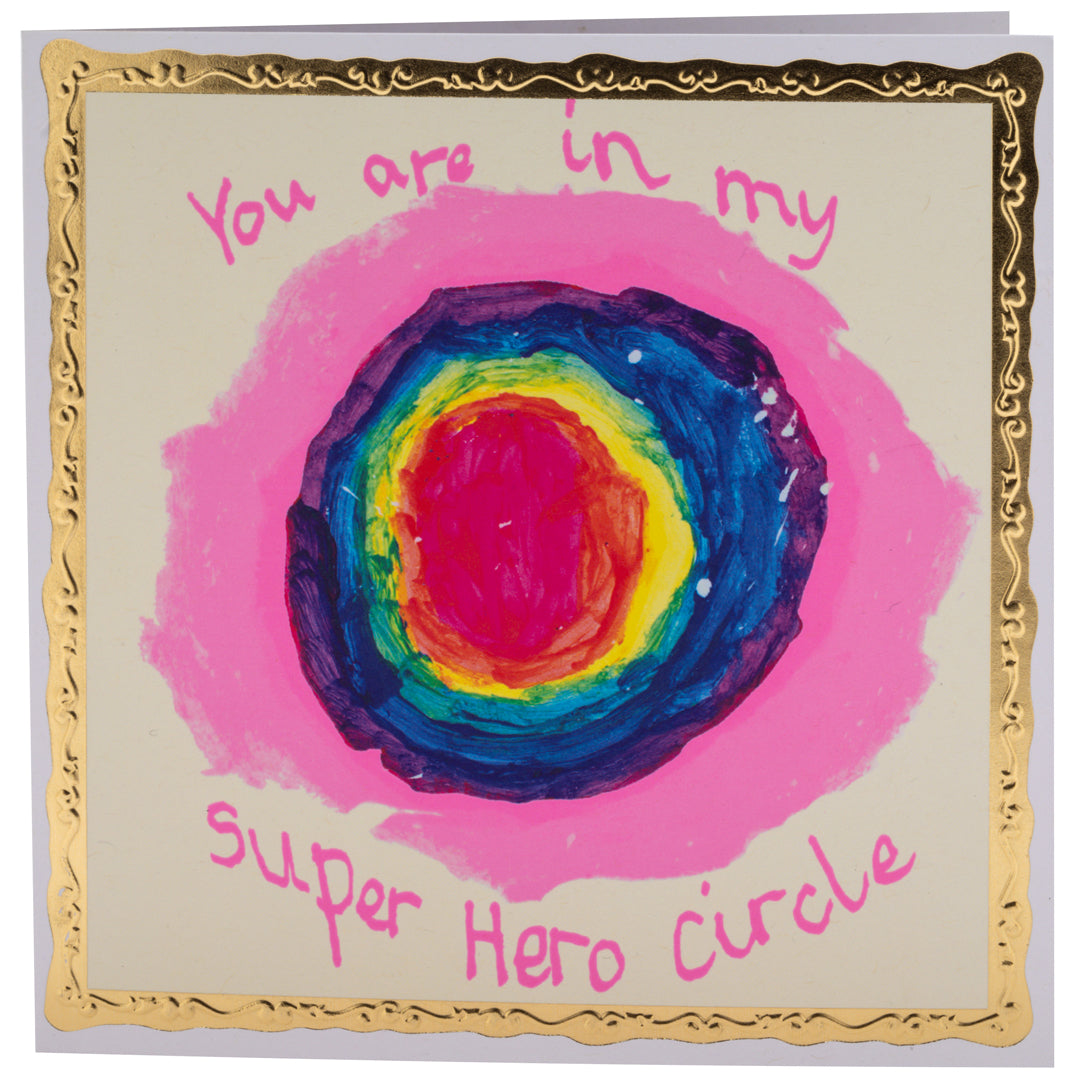Super Hero Circle, Greetings Card – ARTHOUSE Unlimited